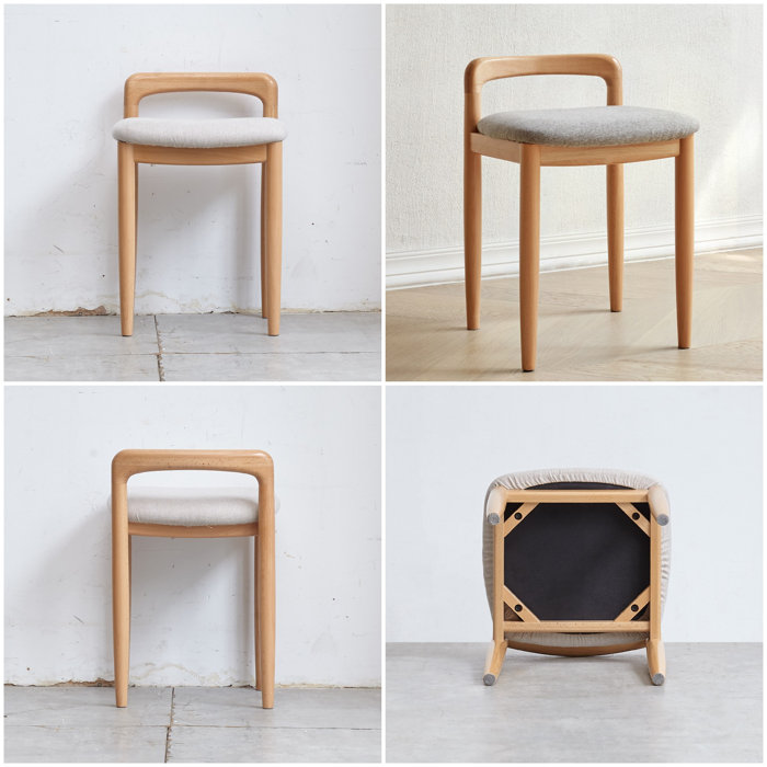 Ivy Bronx Dellarae Solid Wood Accent Stool | Wayfair